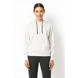 Kapuzenpullover CMP "WOMAN SWEAT FIX HOOD", Damen, Gr. M, ivory, Obermaterial: 70% Polyester, 25% Viskose, 5% Elasthan, Pullover Kapuzenpullover, aus Polyester, Viskose und Elasthan, mit fixierter Kapuze