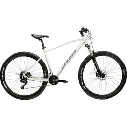 Mountainbike KROSS "Hardtail Hexagon 5.0" Gr. 38, grau (grau, schwarz), Fahrr&auml;der, Herren, 38cm, 27,5+ Zoll (69,85cm) hinten: 27,5+ Zoll (69,85cm), Mountainbike