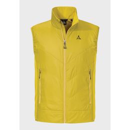 Sch&ouml;ffel Funktionsweste SCH&Ouml;FFEL "Hiking Hybrid Vt Style Cascata MNS", Herren, Gr. 52, gelb (5455, gelb), Oberstoff: 100% Nylon; Futter: 100% Polyester; Wattierung: 100% Polyester, ohne Ausschnitt, Westen Funktionsweste