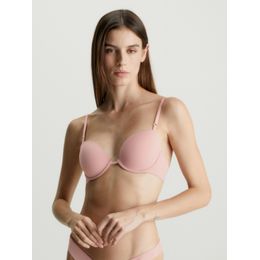 B&uuml;gel-BH "LIGHTLY LINED DEMI", Damen, Gr. 80, Cup D, rosa (subdued), Obermaterial: 82% Polyamid, 18% Elasthan, Calvin Klein Underwear, unifarben, Basic, k&ouml;rpernah, BHs B&uuml;gel-BH, mit verstellbaren Tr&auml;gern