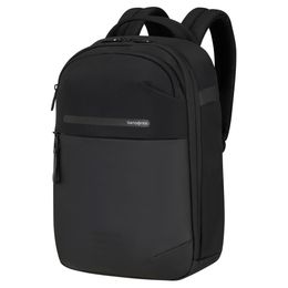 Tagesrucksack Samsonite "MODERNY", Herren, Gr. B/H/T: 25cm x 37,5cm x 13cm, schwarz, Polyester, Rucks&auml;cke Tagesrucksack, Unisex Travelrucksack, Freizeitruck mit vielen F&auml;chern
