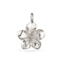 Medallionanh&auml;nger Elli "Anh&auml;nger Frangipani Bl&uuml;te 925 Sterling Silber" Gr. 18, silber, Schmuckanh&auml;nger, Damen, Silber 925 (Sterlingsilber), Medallionanh&auml;nger