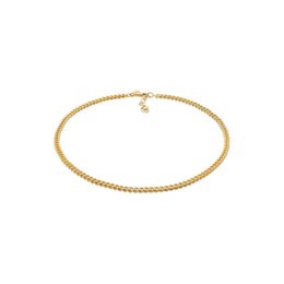 Choker Elli Premium "Halskette Choker Panzerkette Basic Klassik 925 Silber" Gr. 36, gold, Halsketten, Damen, ohne Stein, Silber 925 (Sterlingsilber), Choker