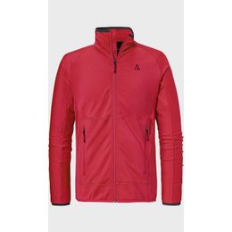 Sch&ouml;ffel Fleecejacke SCH&Ouml;FFEL "Fleece Jk Style Cascata MNS", Herren, Gr. 52, 2605, rot, Oberstoff: 94% Polyester, 6% Elasthan, regular fit, hoch geschlossener Ausschnitt, Jacken Fleecejacke