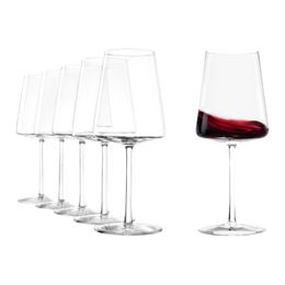 Rotweinglas ST&Ouml;LZLE "Bordeauxgl&auml;ser Power 648 ml 6er Set transparent", bunt (transparent), Glas, Trinkgef&auml;&szlig;e, Rotweinglas