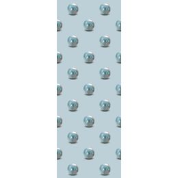 Vinyltapete queence "Marcel", blau (hellblau), B:0,9m L:2,5m, Vinyl, Tapeten, Vinyltapete, 90x250cm, selbstklebend, kinderleichte Anbringung,, Sticker