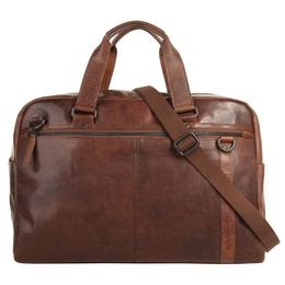 SPIKES & SPARROW Reisetasche SPIKES & SPARROW, Herren, Gr. B/H/T: 48cm x 32cm x 20cm onesize, cognac, Leder, Taschen Reisetasche, echt Leder