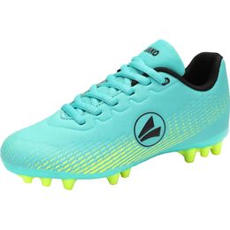 Fu&szlig;ballschuh Jako "J-SFG Skill", Kinder, Gr. 33, blau (t&uuml;rkis, lime), Synthetik, Schuhe Fu&szlig;ballschuh, f&uuml;r Rasen