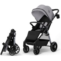 Kinder-Buggy Kinderkraft "Grande 2", Baby, moonlight grau, Kinderwagen Kinder-Buggy