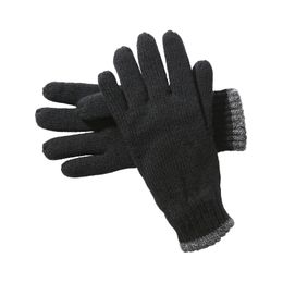 Strickhandschuhe Babista "Handschuh ATTIVINO", Herren, Gr. Blacklist, schwarz, Obermaterial: 100% Polyacryl PAN., Handschuhe Strickhandschuhe
