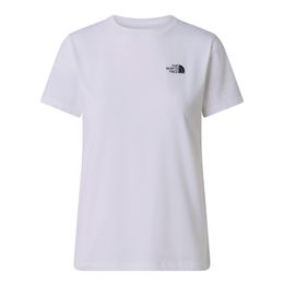 T-Shirt The North Face "W EVOLUTION SIMPLE DOME SLM SHORT SLEEVE", Damen, Gr. L, tnf wei&szlig;, Obermaterial: 100% Baumwolle, Shirts T-Shirt, schmaler Schnitt, Kurzarm, f&uuml;r Wandern und Outdoor-Aktivit&auml;ten