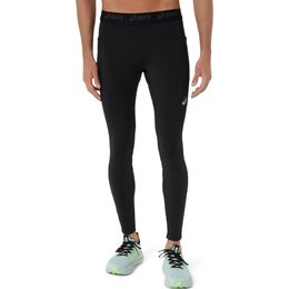 Lauftights asics "ROAD TIGHT", Herren, Gr. M, N-Gr, performance schwarz, Obermaterial: 78% Polyester, 22% Elasthan, Hosen Lauftights, f&uuml;r verschiedene Jahreszeiten, mit drei Taschen