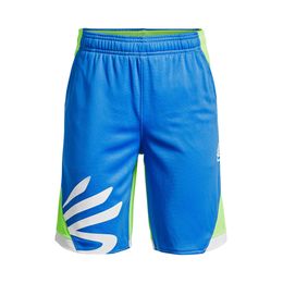 Under Armour Sportshorts 'Curry Splash' Jungen Gr&ouml;&szlig;e 128 azur / apfel / wei&szlig;