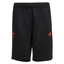adidas Performance Sportshorts 'Messi' Jungen Gr&ouml;&szlig;e 128 rot / schwarz / wei&szlig;