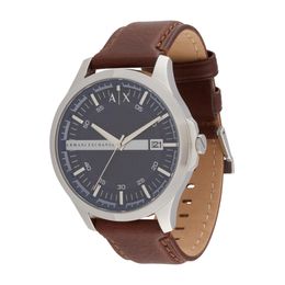 Armani Exchange Uhr Herren Gr&ouml;&szlig;e One Size dunkelblau / braun / silber