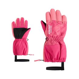 Skihandschuhe Ziener "LEVIO-Z AS glove mini", Damen, Gr. 2,5, tie dye pop pink, Obermaterial: 100% Polyester; Innenseite: 100% Polyester; Futter: 100% Polyester; Wattierung: 100% Polyester, Handschuhe Skihandschuhe