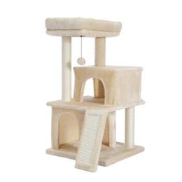 Pawz Road Kratzbaum 3 Etagen K&auml;tzchen beige
