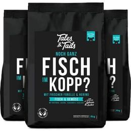 Tales & Tails Softes Trockenfutter Noch ganz Fisch im Kopp? 3x4 kg