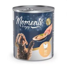 MOMENTS Nassfutter Hund, Adult, Huhn 24x220 g