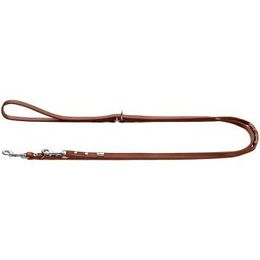 Hunter Verstellbare F&uuml;hrleine Canadian Up cognac 8 mm