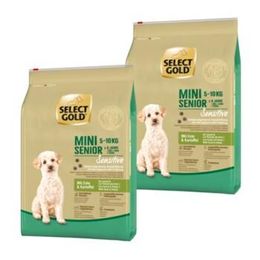 SELECT GOLD Sensitive Trockenfutter Hund Mini Senior Ente und Kartoffel 2x4 kg
