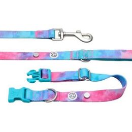 Barkalot Hundehalsband-Auslaufset blau/ t&uuml;rkis/ bunt S