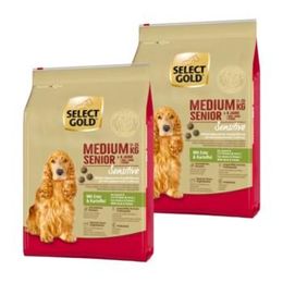 SELECT GOLD Sensitive Trockenfutter Hund Senior Medium Ente und Kartoffel 2x4 kg