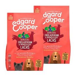 Edgard & Cooper Trockenfutter Hund, Adult, Frisches Freilaufhuhn & norwegischer Lachs 2x12 kg