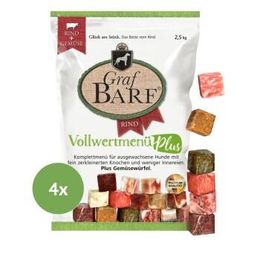 Graf Barf Vollwertmen&uuml; Plus Rind 4x2,5kg