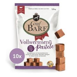 Graf Barf Vollwertmen&uuml; Pastete Rind 10x1kg