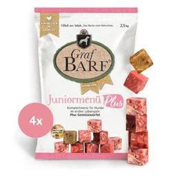 Graf Barf Juniormen&uuml; Plus H&auml;hnchen 4x2,5kg