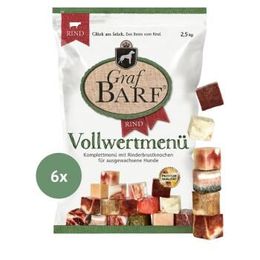 Graf Barf Vollwertmen&uuml; Rind 6x2,5kg