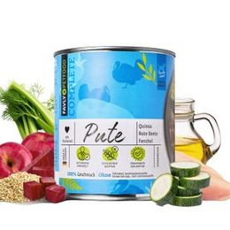 FAVLY Petfood Nassfutter Pute mit Quinoa, Rote Beete & Fenchel 12x800 g