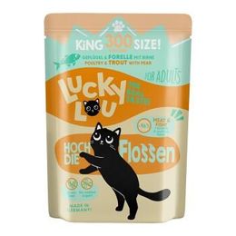 Lucky Lou Nassfutter Katze Adult Gefl&uuml;gel und Forelle 12x300 g