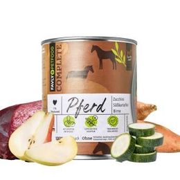 FAVLY Petfood Nassfutter Pferd mit Zucchini, S&uuml;&szlig;kartoffel & Birne 12x800 g