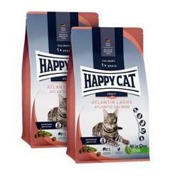 Happy Cat Culinary Trockenfutter Katze Adult, Atlantik-Lachs 2x10 kg