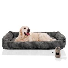 Rohrschneider Hundesofa XXL mit Gratis-Beigabe, weicher Cord