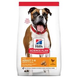 Hill's Hill's Science Plan Trockenfutter Hund, Adult, Medium, Light, mit Huhn 14 kg