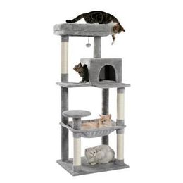 Pawz Road Kratzbaum XL f&uuml;r gro&szlig;e Katzen mit H&auml;ngematte