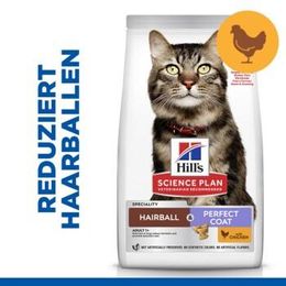 Hill's Hill's Science Plan Trockenfutter Katze Adult Hairball & Perfect Coat Huhn 7 kg