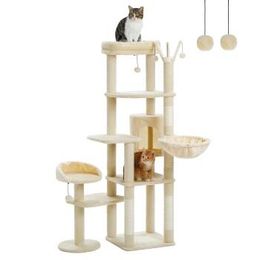 Pawz Road mehrst&ouml;ckiger Kratzbaum 150cm beige