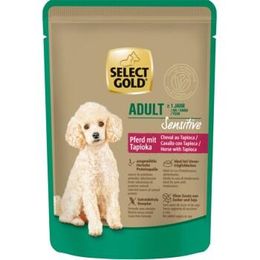SELECT GOLD Nassfutter Hund Sensitive Adult Pferd mit Tapioka 24x100 g