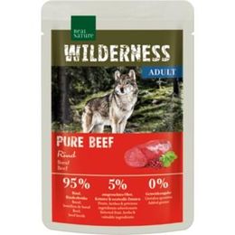REAL NATURE WILDERNESS Nassfutter Hund, Adult, Pure Beef 24x100 g