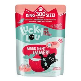 Lucky Lou Nassfutter Katze Adult Thunfisch, Gefl&uuml;gel 12x300 g
