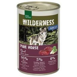 REAL NATURE WILDERNESS Nassfutter Hund, Adult, Pure Horse, Pferd 24x400 g