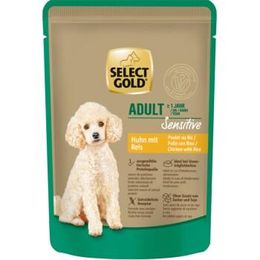 SELECT GOLD Nassfutter Hund Sensitive Adult Huhn mit Reis 24x100 g