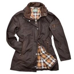 ROMNEYS Wachsjacke New Ashdown braun S - INT
