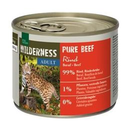 REAL NATURE WILDERNESS Nassfutter Katze, Adult Pure Beef 12x200 g