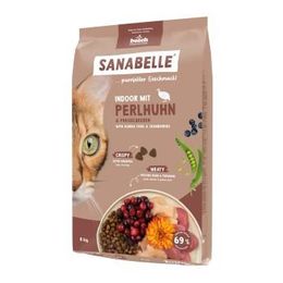 Sanabelle Trockenfutter Katze, Adult. Indoor, mit Perlhuhn 2x8 kg