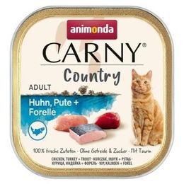 animonda Carny Nassfutter Katze Adult Country Huhn, Pute und Forelle 32x100 g